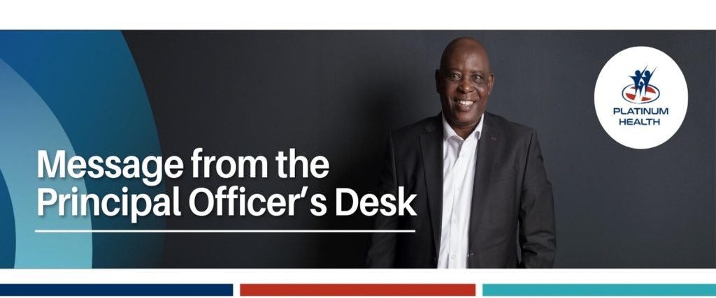 Principal Officer (PO) message - Platinum Health